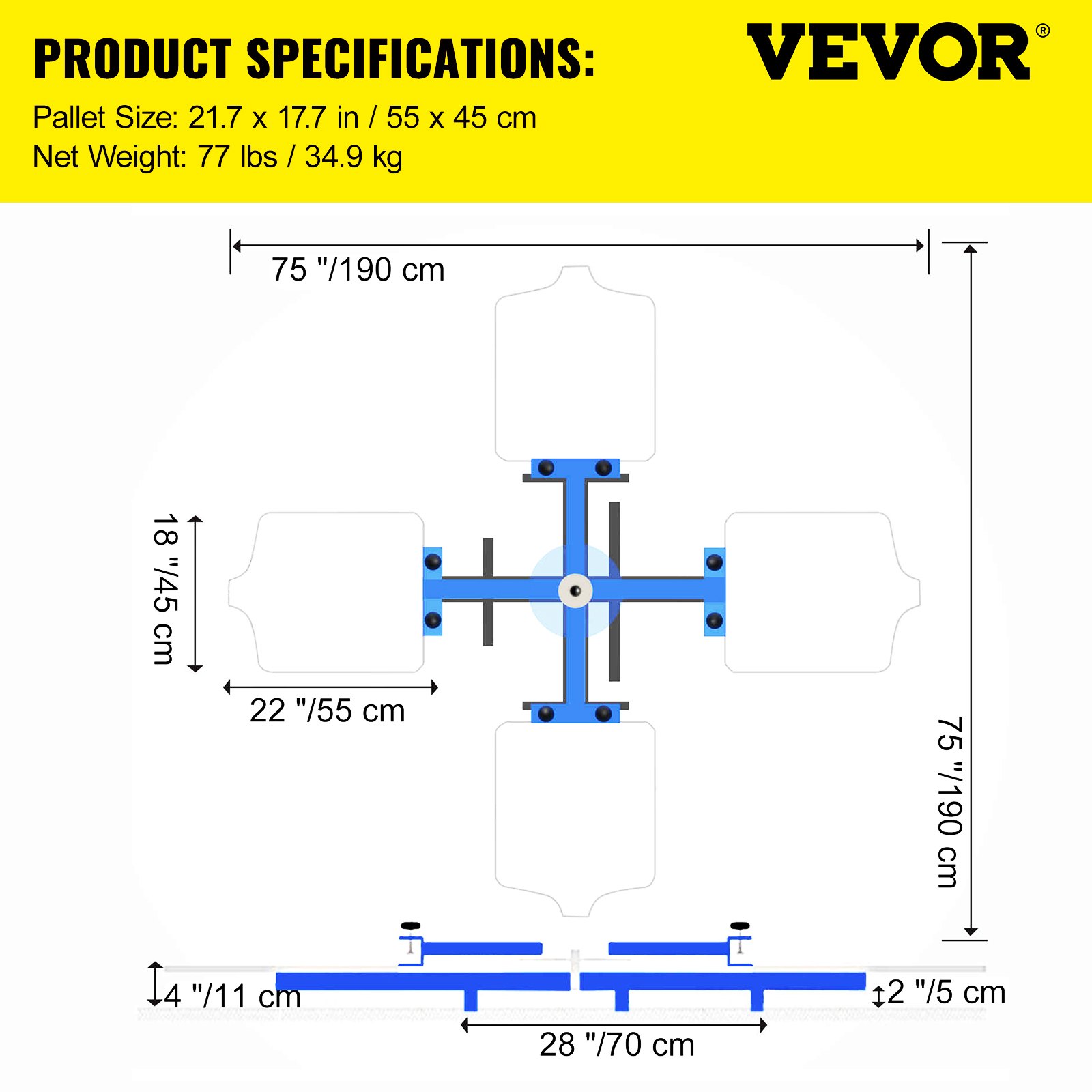 VEVOR Vevor 4color4 Station Silk Screen Printing Machine T-shirt ...