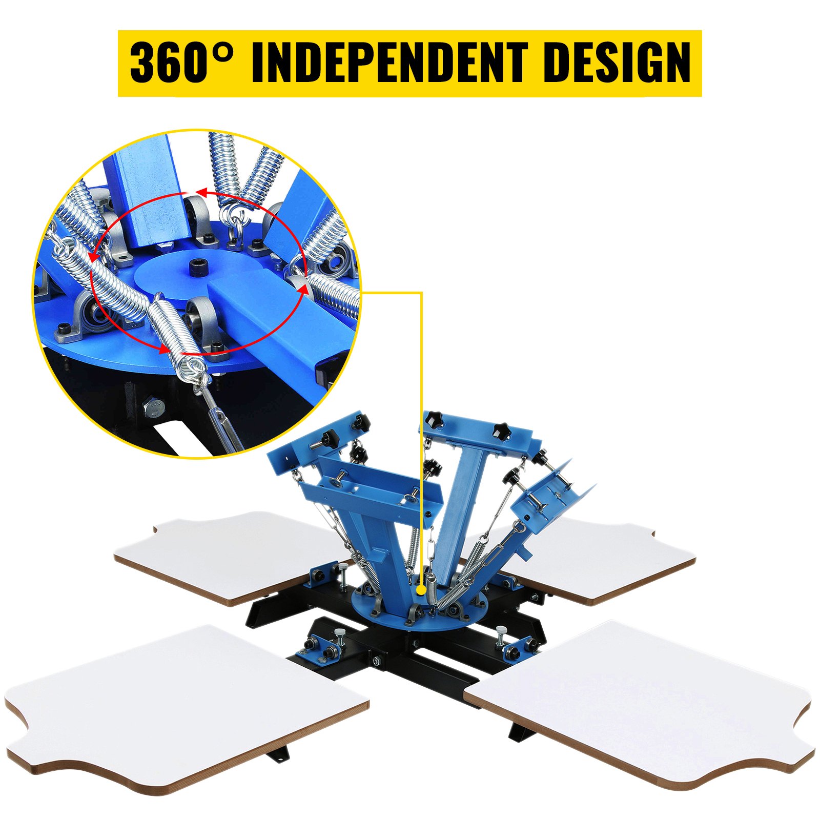 VEVOR Vevor 4color4 Station Silk Screen Printing Machine T-shirt ...