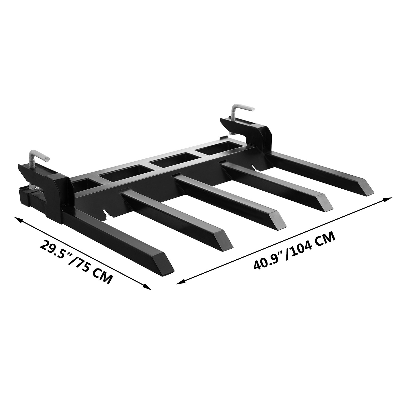 VEVOR Debris Forks for 48" Bucket, Clamp-on Forks for Tractor 2500LBS ...