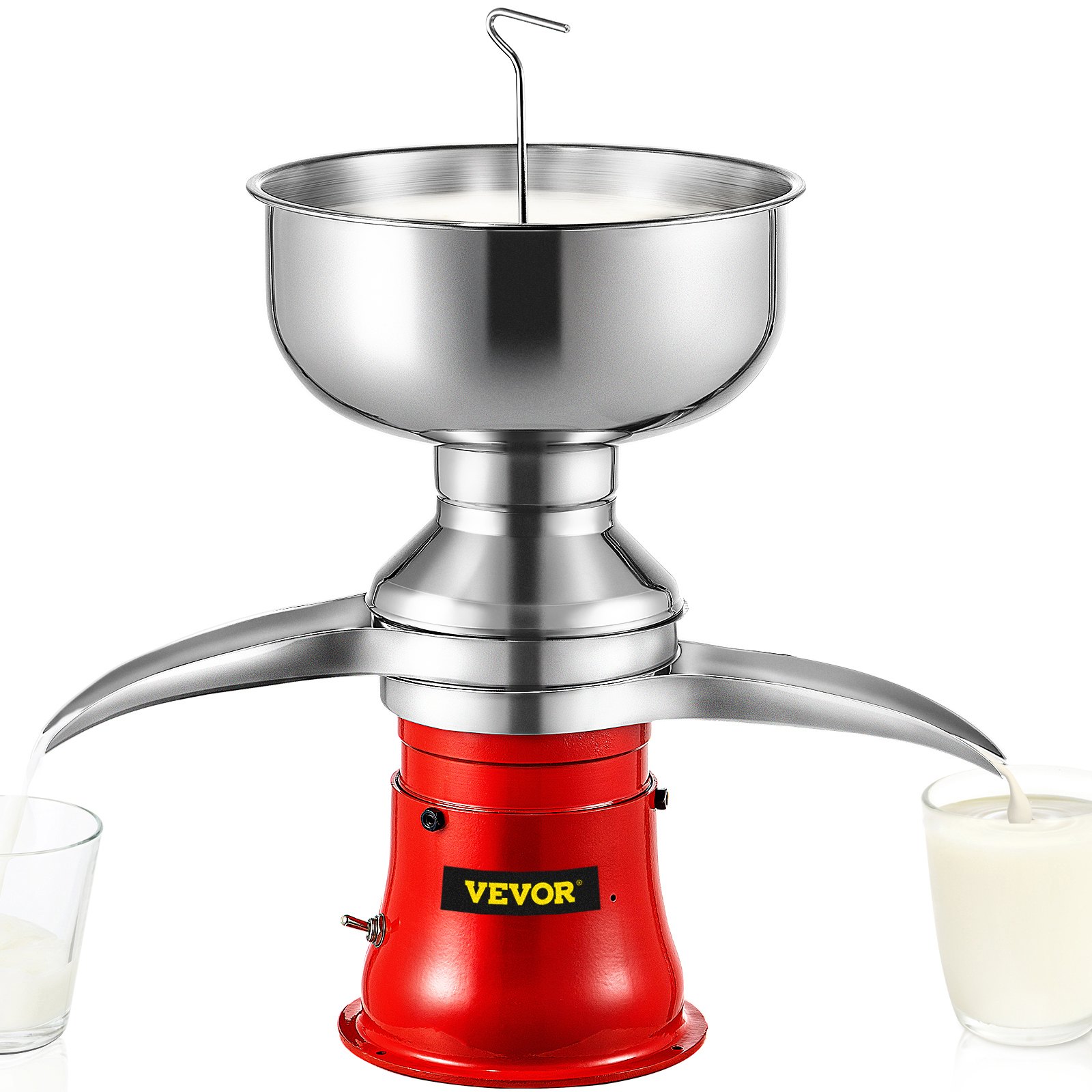 VEVOR Milk Cream Centrifugal Separator, Stainless Steel Electric Cream ...