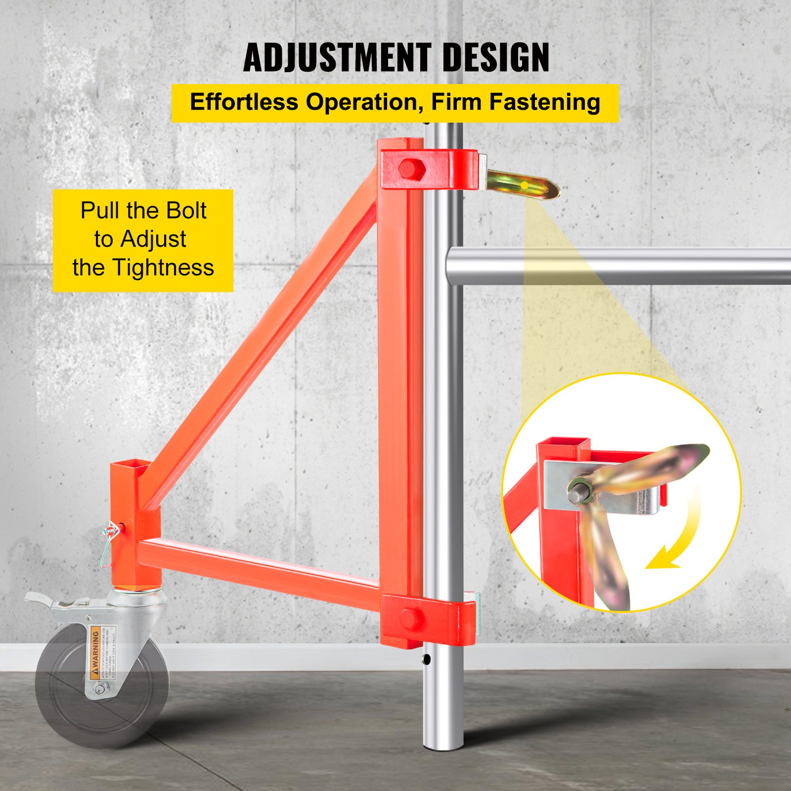 VEVOR Scaffold Outrigger, 18" x 18" x 24" Scaffolding Outriggers, 4 ...