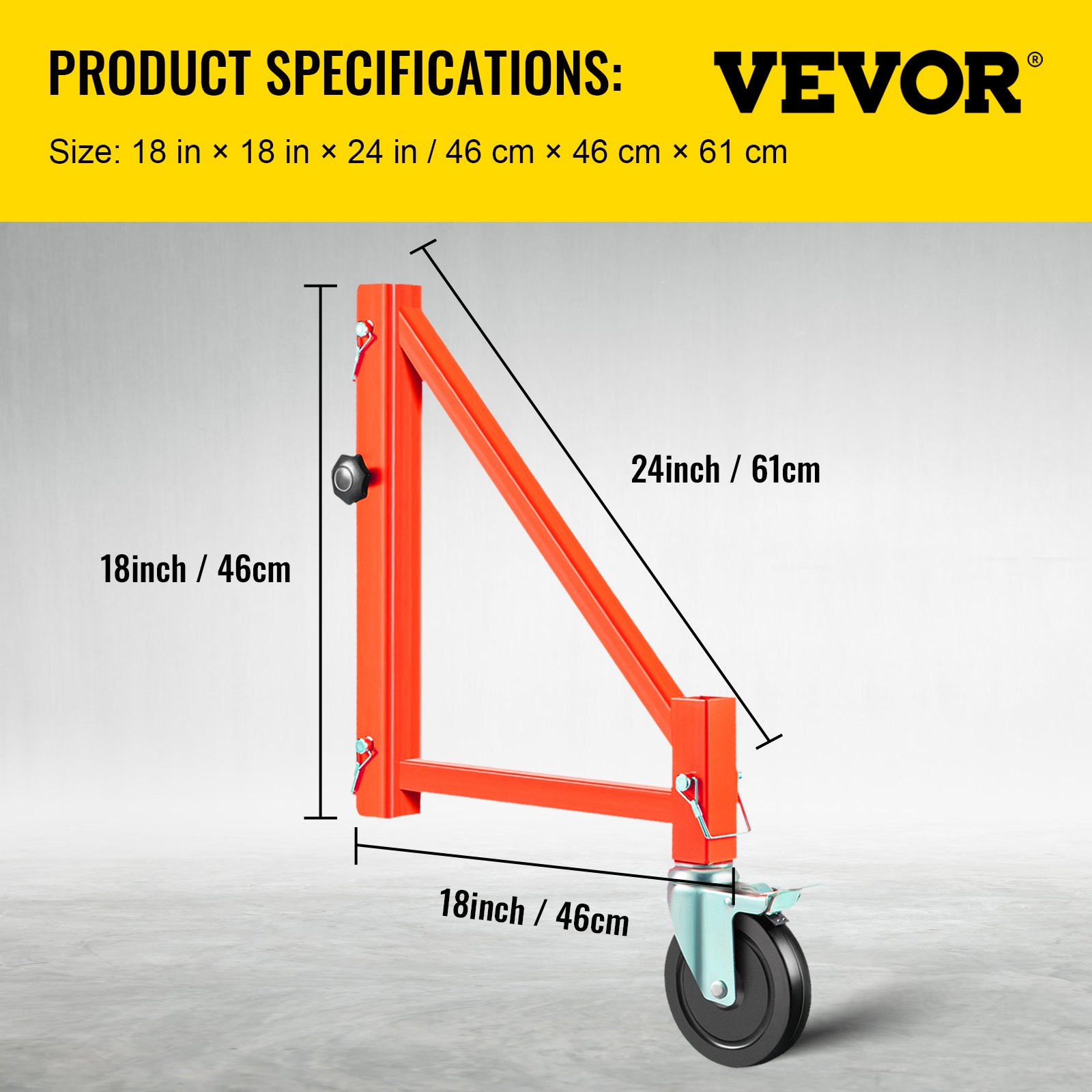 VEVOR Scaffold Outrigger Outrigger Set 18" x 18" 4 Pcs w/ Locking Pin ...