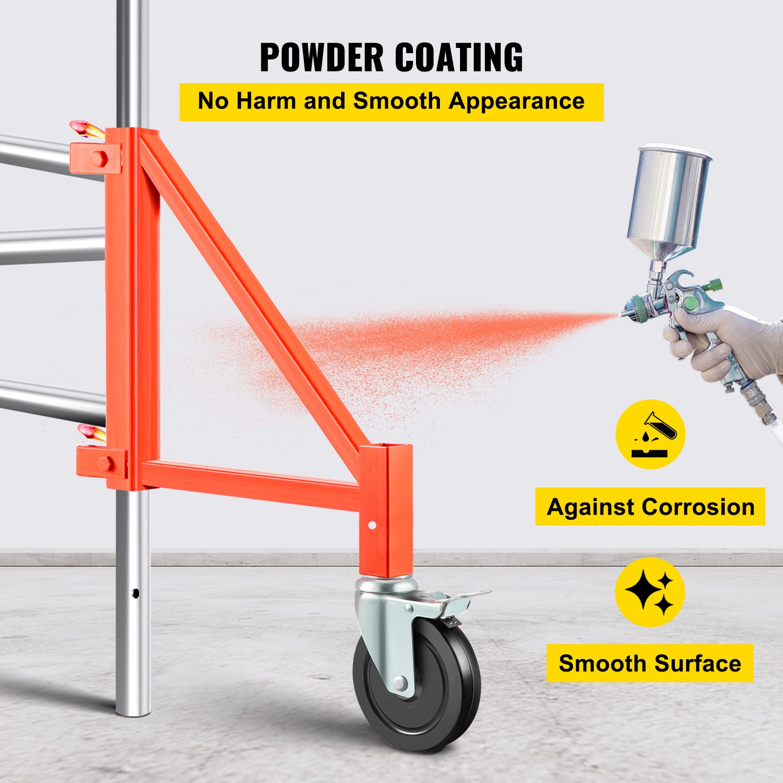 VEVOR Scaffold Outrigger Outrigger Set 18" x 18" 4 Pcs w/ Locking Pin ...