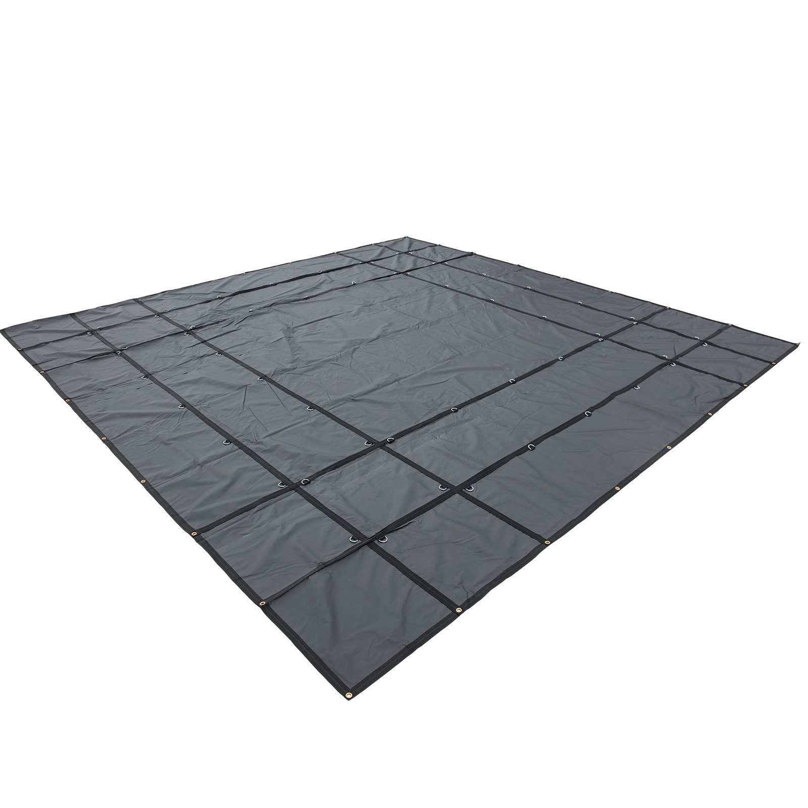 VEVOR Flatbed Tarps, 18OZ Flatbed Truck Tarp, 16x16 Ft Polyethylene ...
