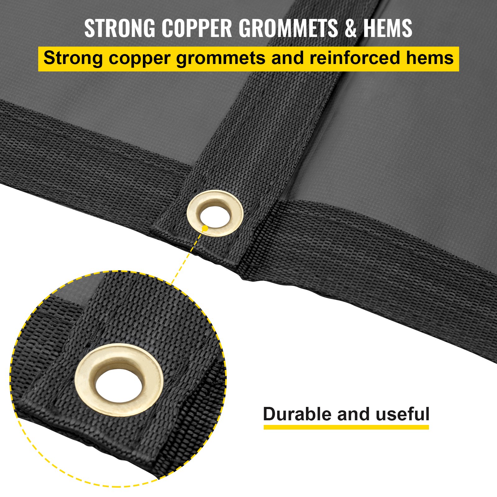 VEVOR Flatbed Tarps, 18OZ Flatbed Truck Tarp, 16x24 Ft Polyethylene ...