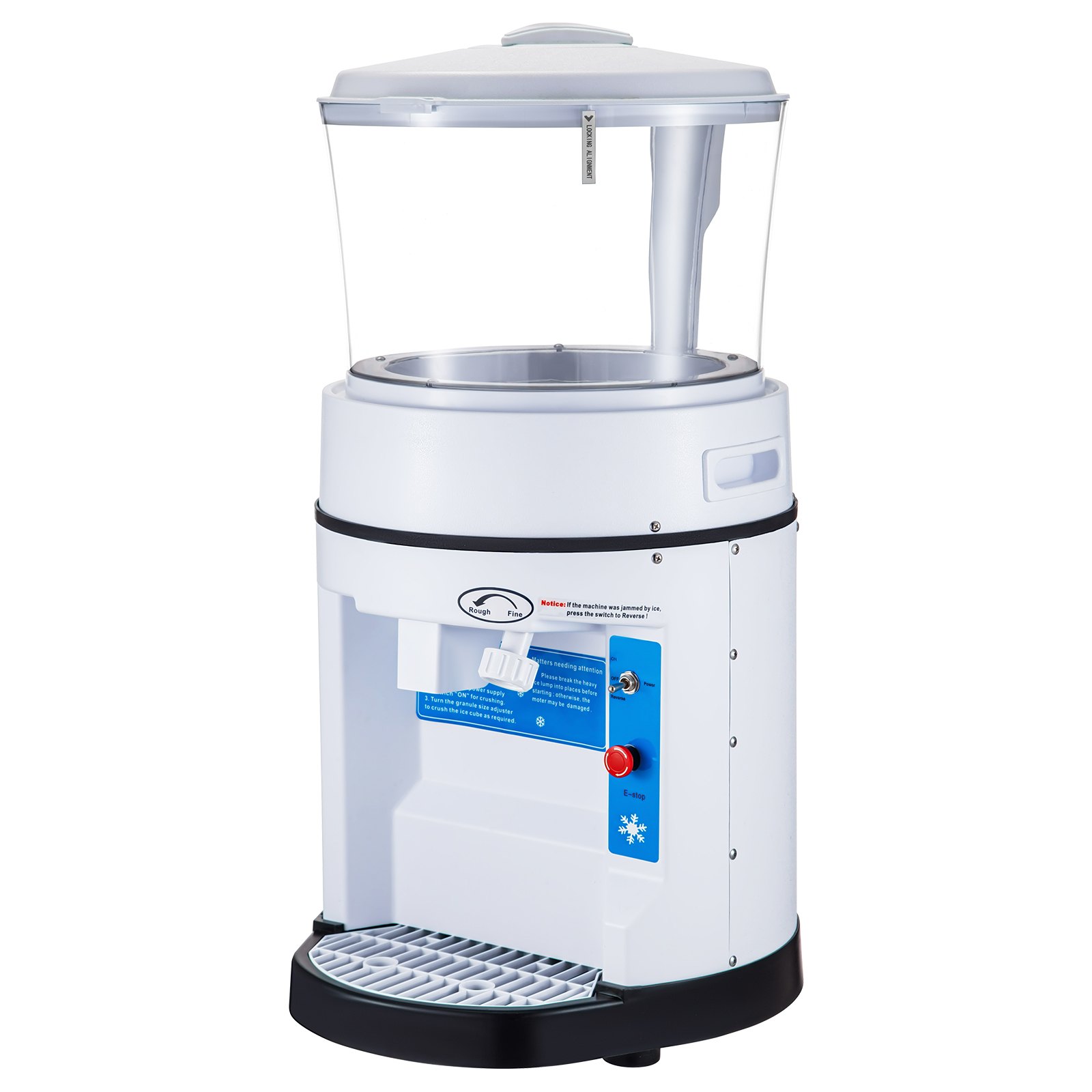 VEVOR 110V Commercial Ice Shaver Crusher 1100LBS/H with 17.6 LBS Hopper ...