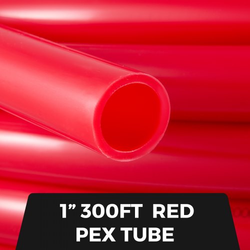 VEVOR 1" x 300ft PEX Tubing for Htg/Plbg/Potable Water Red | VEVOR US