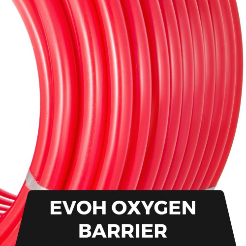 VEVOR PEX Tubing 5/8" x 500ft PEX Pipe Oxygen Barrier EVOH Radiant Heat ...