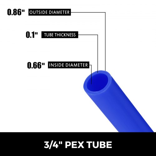 VEVOR 3/4" x 300FT PEX Tubing Coil Pipe For Htg/Plbg/Potable Blue ...