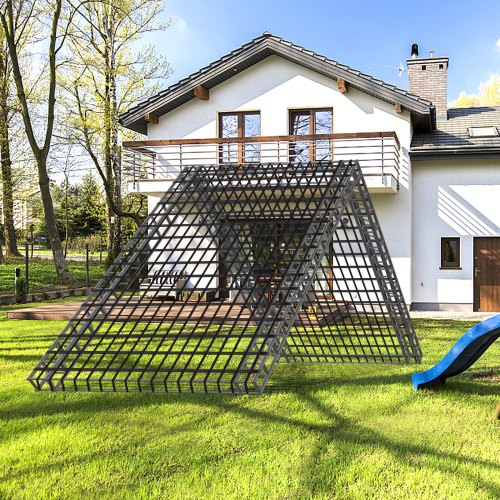 VEVOR Climbing Cargo Net, 12' x 12' Playground Climbing Net, Polyester ...
