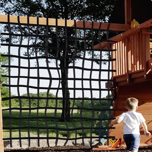 VEVOR Climbing Cargo Net, 10' x 8' Polyester Material, Playground ...