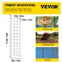 VEVOR Climbing Cargo Net Climbing Net 30" x 150" Playground Rope Ladder ...