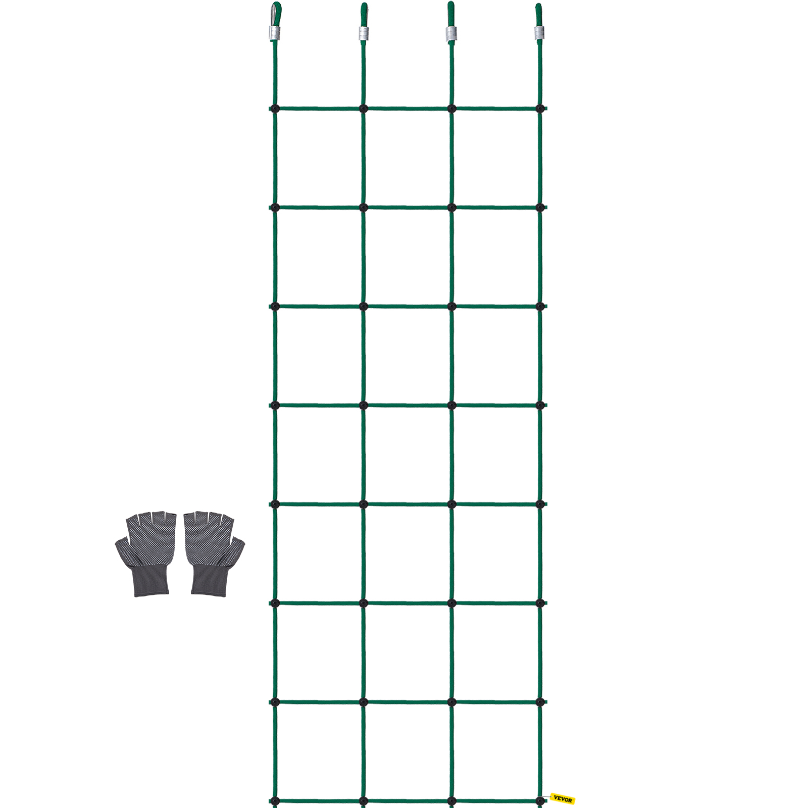 VEVOR Climbing Cargo Net Climbing Net 30" x 89" Playground Rope Ladder ...