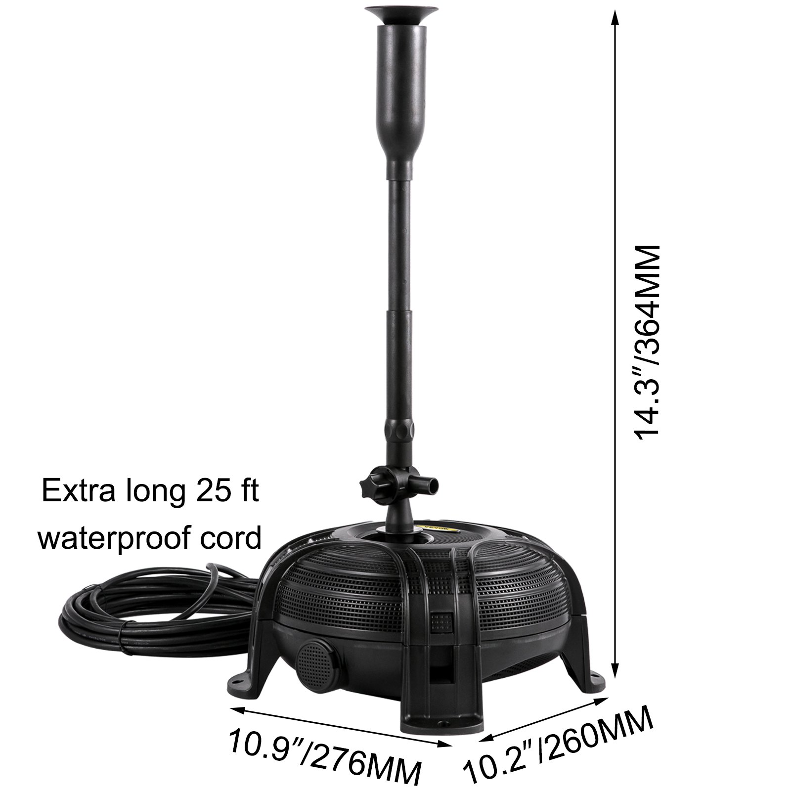 Vevor Waterfall Pumppond Fountain Pump 650gph Fountain Pump | VEVOR US