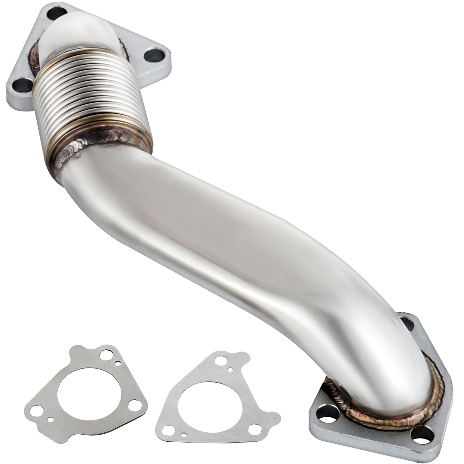 Bolt On Passenger Side Up-Pipe w/ Gaskets For LB7 LLY LBZ LMM LML 6.6L ...