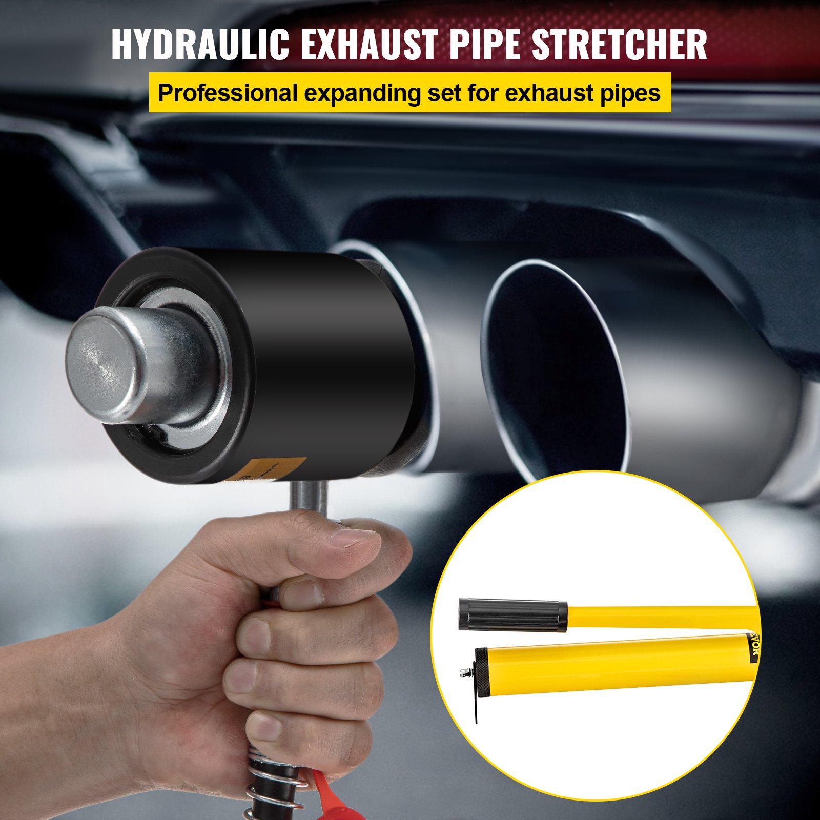 VEVOR Hydraulic Exhaust Pipe Expander, 1-5/8" to 4-1/4" size, 10 T ...
