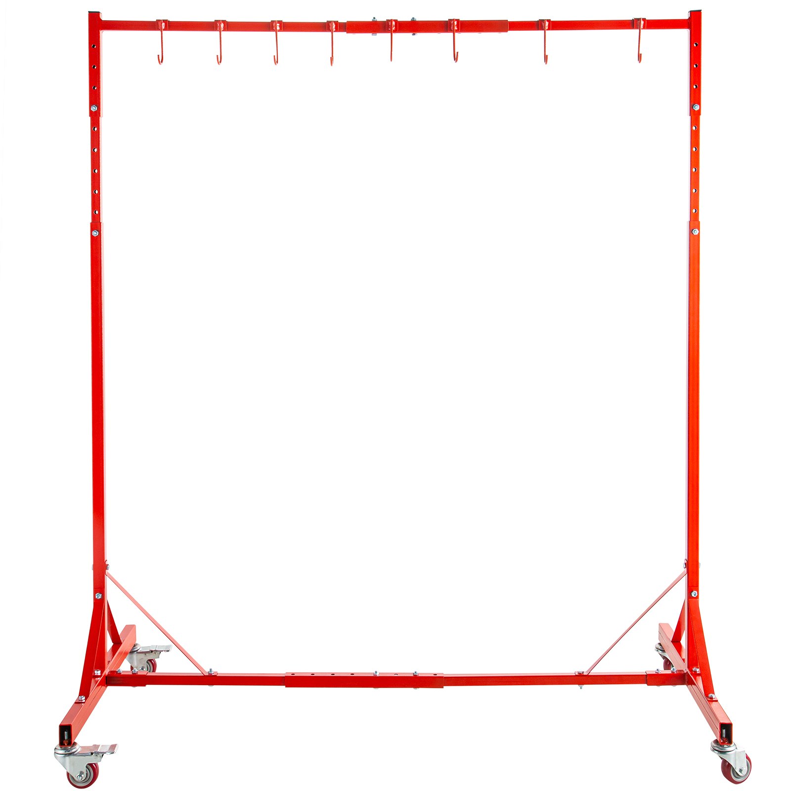 VEVOR Painting Rack 5ft-7ft Adjustable Height, Automotive Paint Stand 8 ...