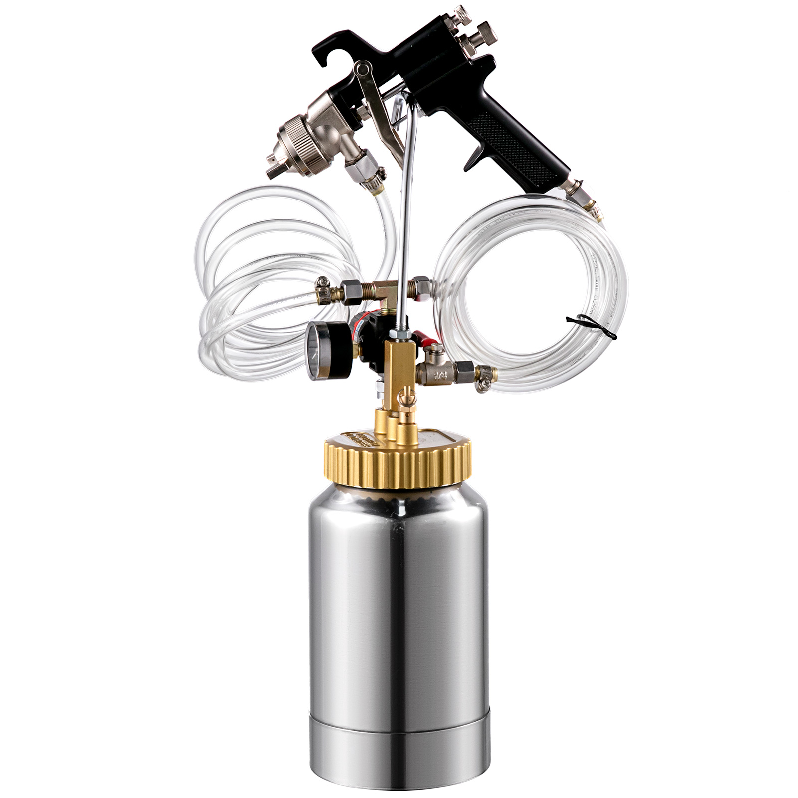 2l/2 Quart 1.8mm Nozzle Paint Sprayer 1/4 Air Inlet Full Kit Commercial ...