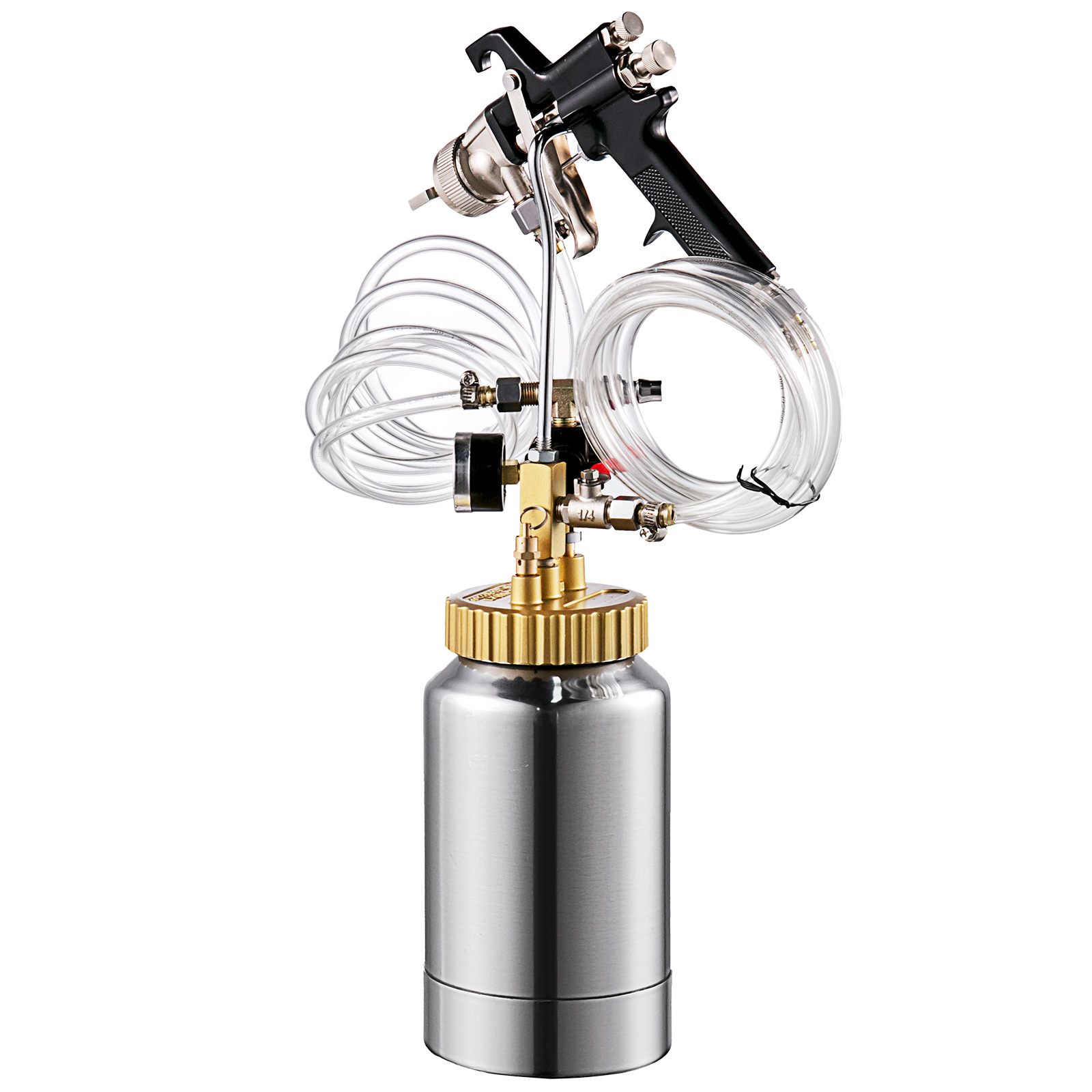 2l/2 Quart 1.8mm Nozzle Paint Sprayer 1/4 Air Inlet Full Kit Commercial ...