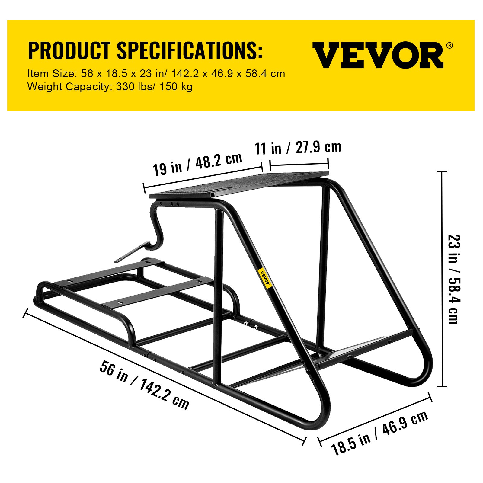 VEVOR Racing Simulator Stand Adjustable Steering Wheel Stand Carbon ...