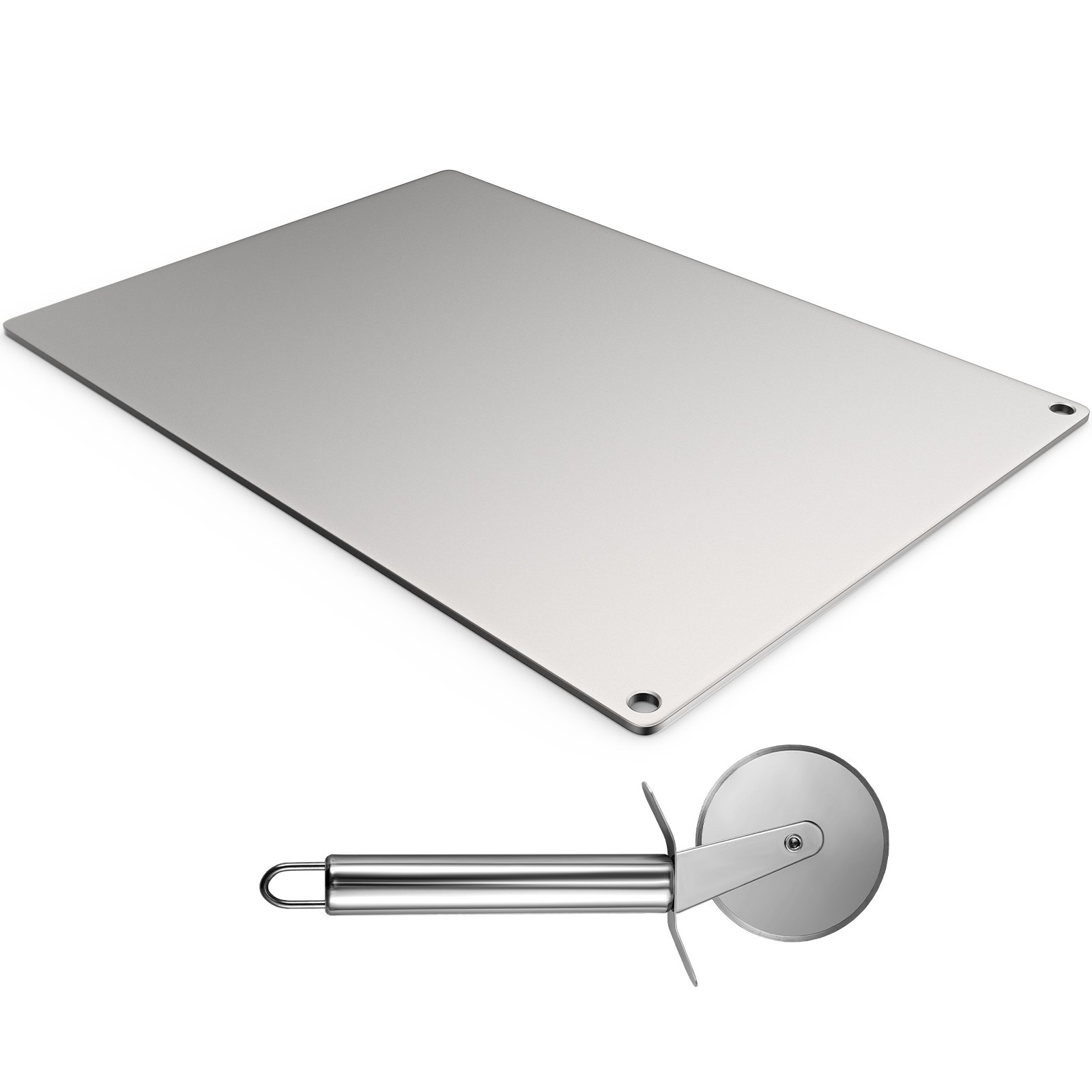 VEVOR Baking Steel Pizza, Rectangle Steel Pizza Stone, 14" x 20" Steel ...