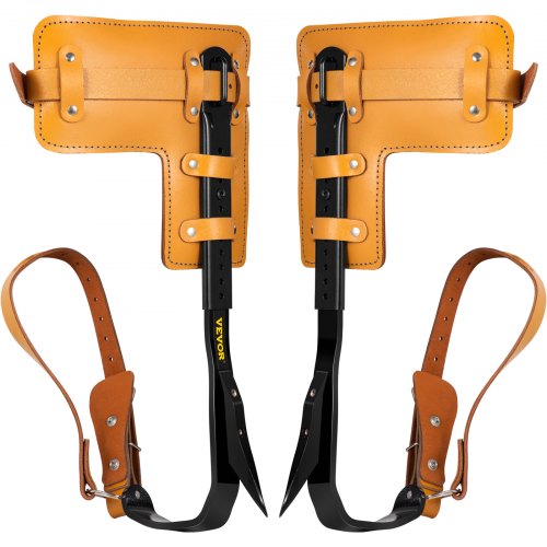 VEVOR Tree Climbing Spike Set Pole Climbing Spurs Steel Adjustable ...