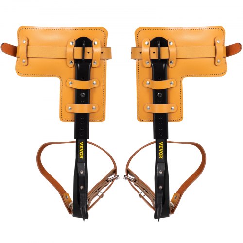 VEVOR Tree Climbing Spike Set Pole Climbing Spurs Steel Adjustable ...