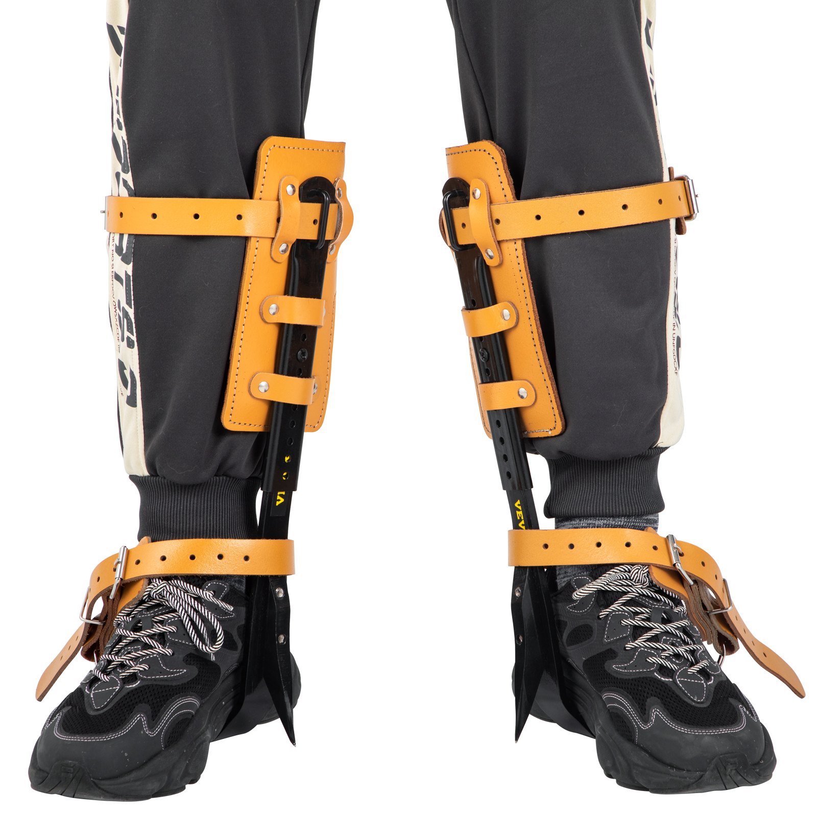 VEVOR Tree Climbing Spike Set Pole Climbing Spurs Steel Adjustable ...