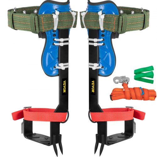 VEVOR Tree Climbing Spikes, 4 in 1 Alloy Metal Adjustable Pole Climbing ...