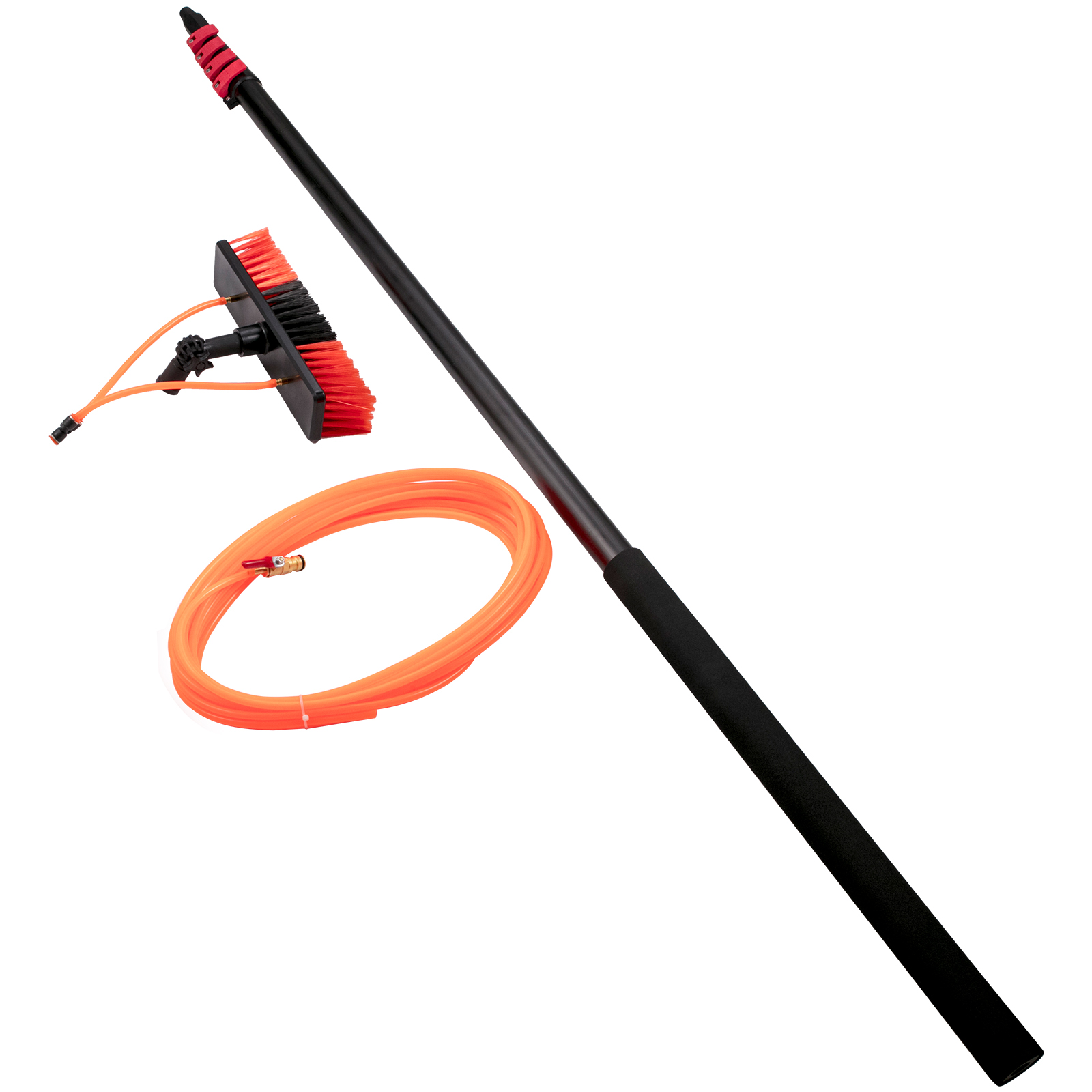Vevor Water Fed Pole Kit Water Fed Brush 35 Ft For Window Solar Panel ...