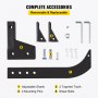 VEVOR Hitch Mounted Ripper, 18" Shank Length Box Scraper Shank, 4 Hole ...
