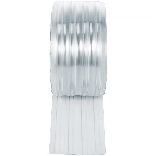 Ribbed PVC Plastic Strip Curtain 150ft Roll For Walk-in Warehouse Door ...