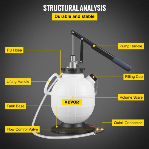 VEVOR Transmission Fluid Bleeder ATF Refill Bleeder 7.5L with 15 Common ...