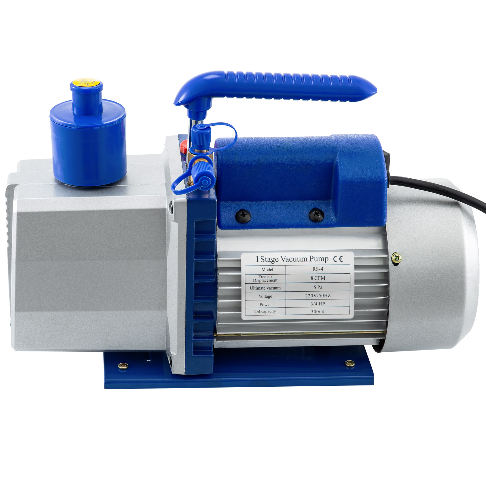 Vevor 8cfm 3/4hp Refrigerant Vacuum Pump 220v One Stage Hvac 300ml Oil ...
