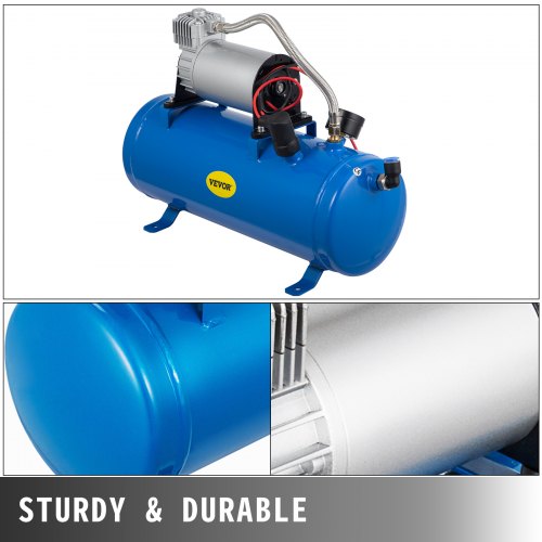 Hq Air Compressor With 6 Liter Tank 150 Psi Dc 12v For Train Horns Air ...