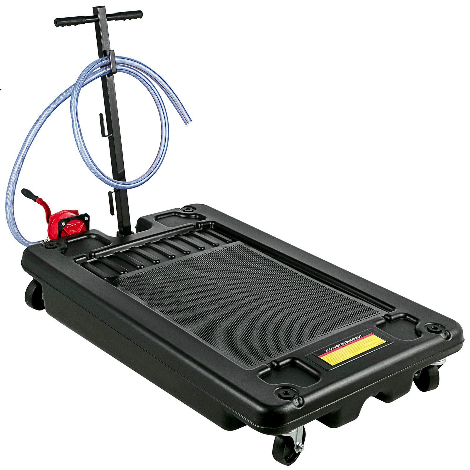 Low Profile Oil Drain Pan Portable 17 Gallon For Truck Car With Pump 8 ...