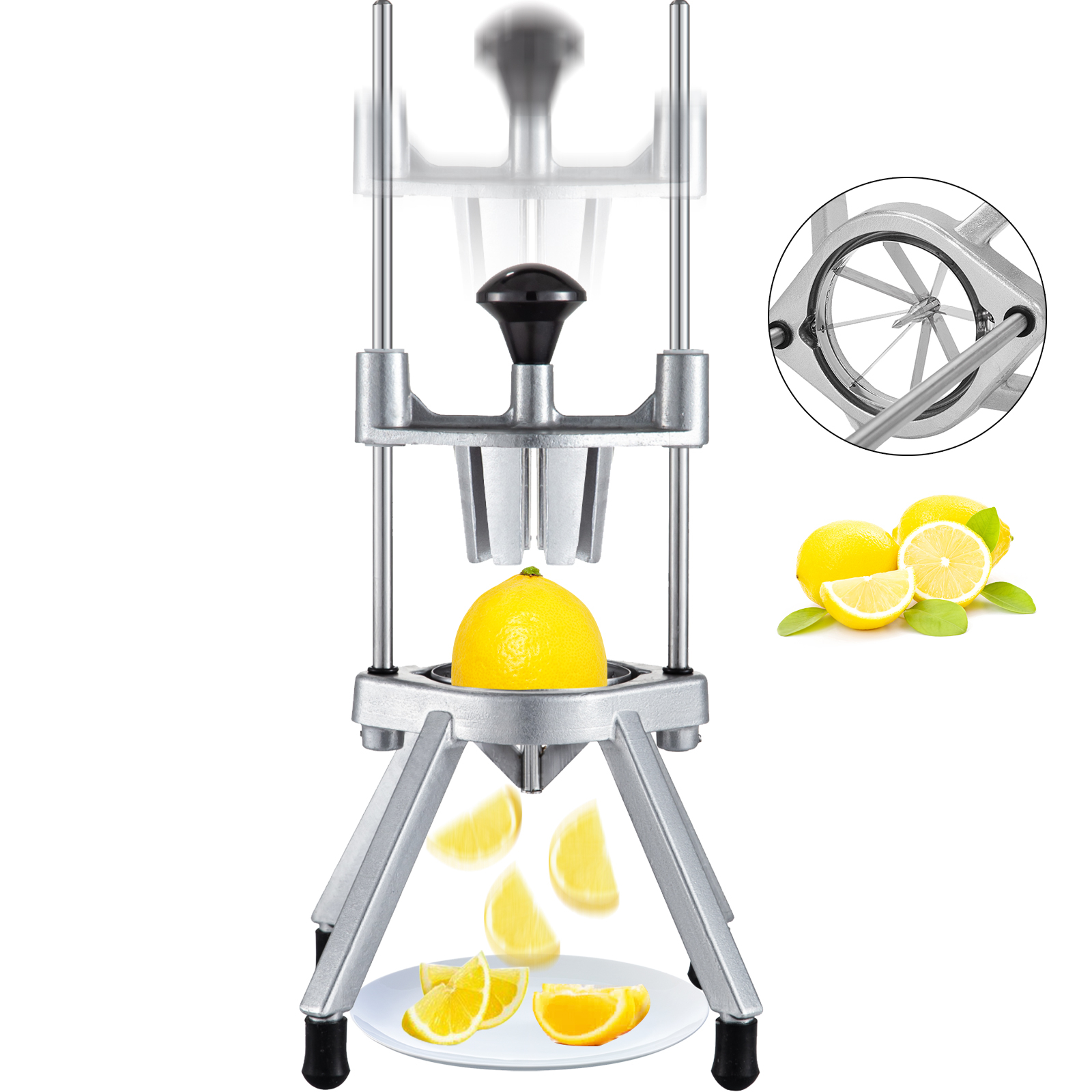 Lime Slicer Wedger Cutter 8 Section Fruit Vegetable Lemon Slicer Food ...