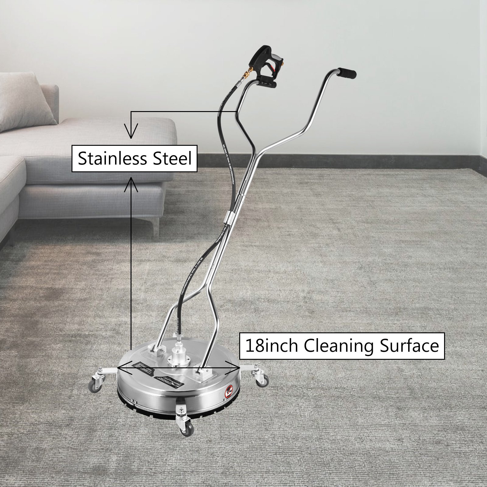 Surface Cleaner Pressure Washer Flat Surface Cleaner 18" 4000psi ...