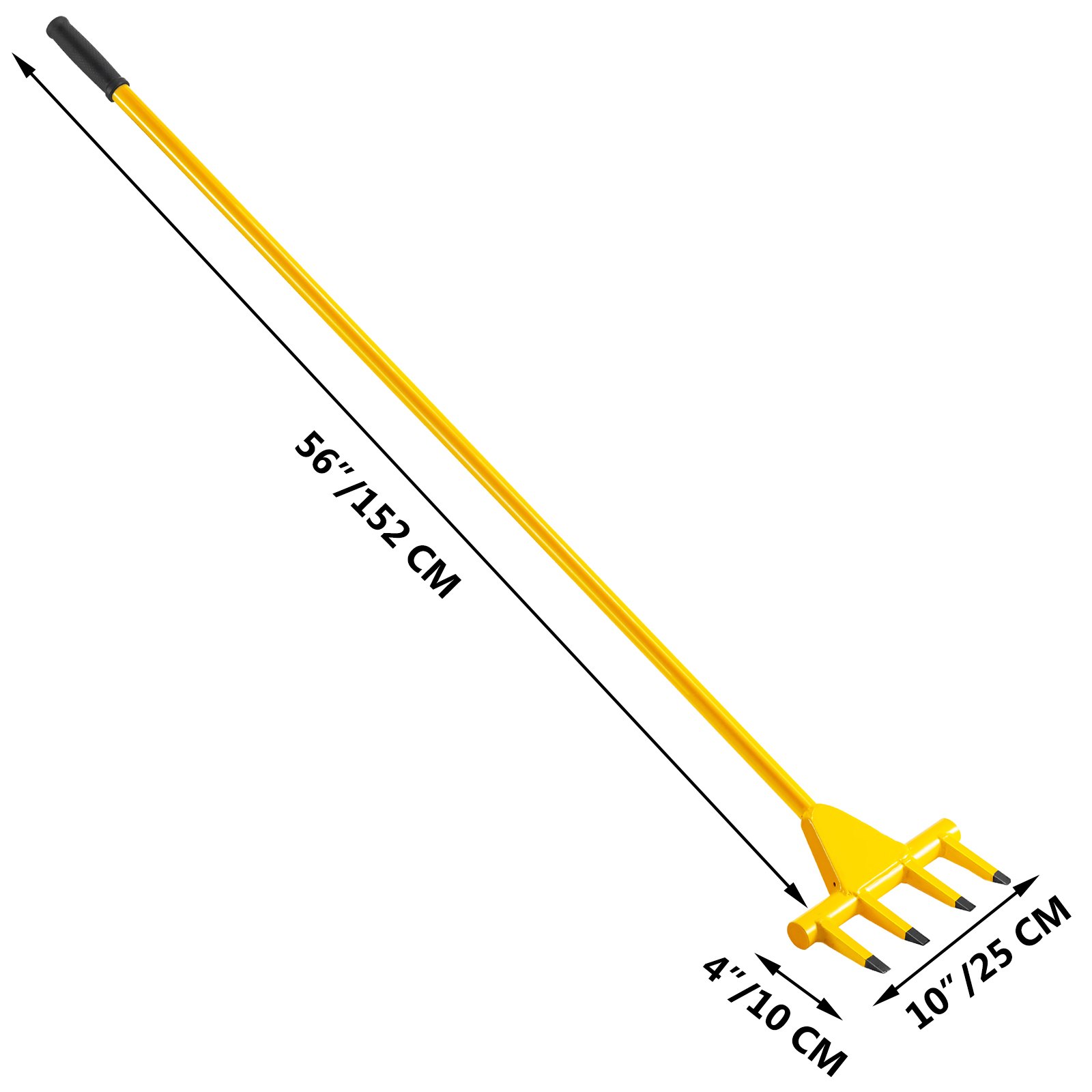 Vevor Deck Wrecker Pry Bar Deck Wrecking Bar 4 dents 56 pouces Barre de ...