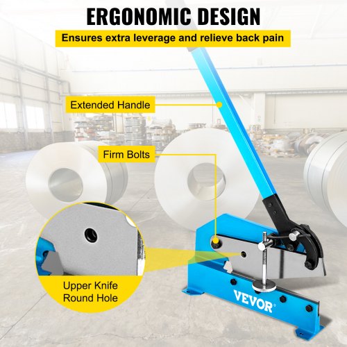 VEVOR Hand Plate Shear 12", Manual Metal Cutter Cutting Thickness1/4 ...