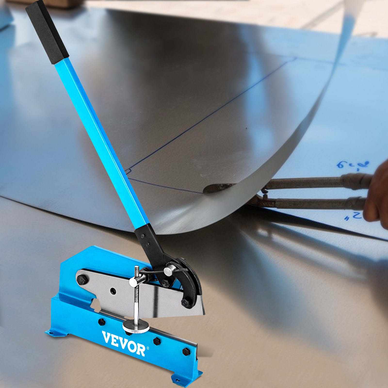 VEVOR Hand Plate Shear 12", Manual Metal Cutter Cutting Thickness1/4 ...