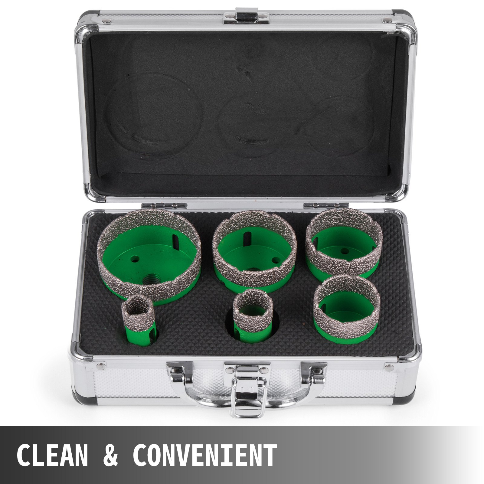 6 PCS Diamond Hole Saw Set Drill Core Bits M14 20/25/42/50/55/68 mm ...