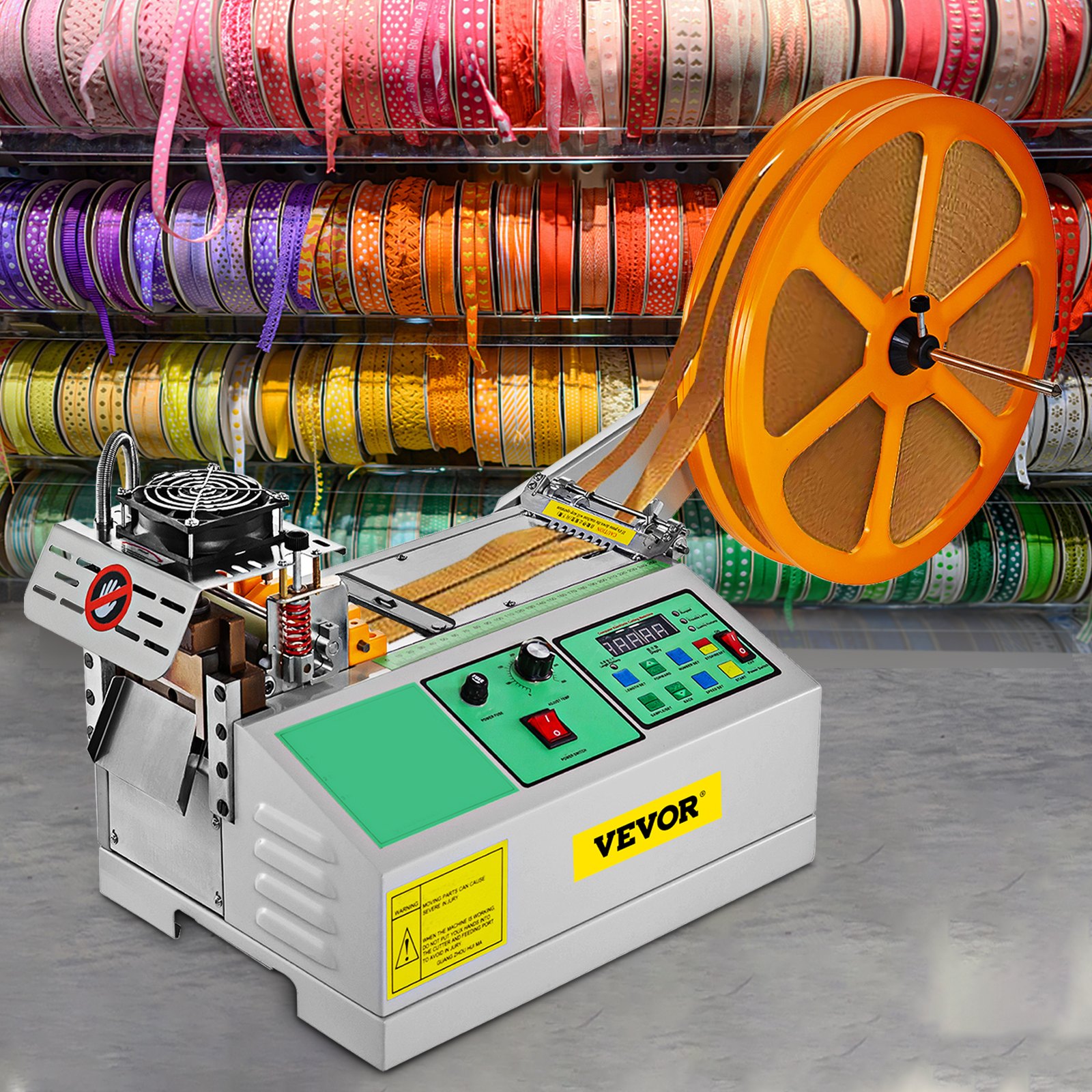 VEVOR VEVOR Automatic Cold Tape Cutting Machine Digital Belt Cutter ...