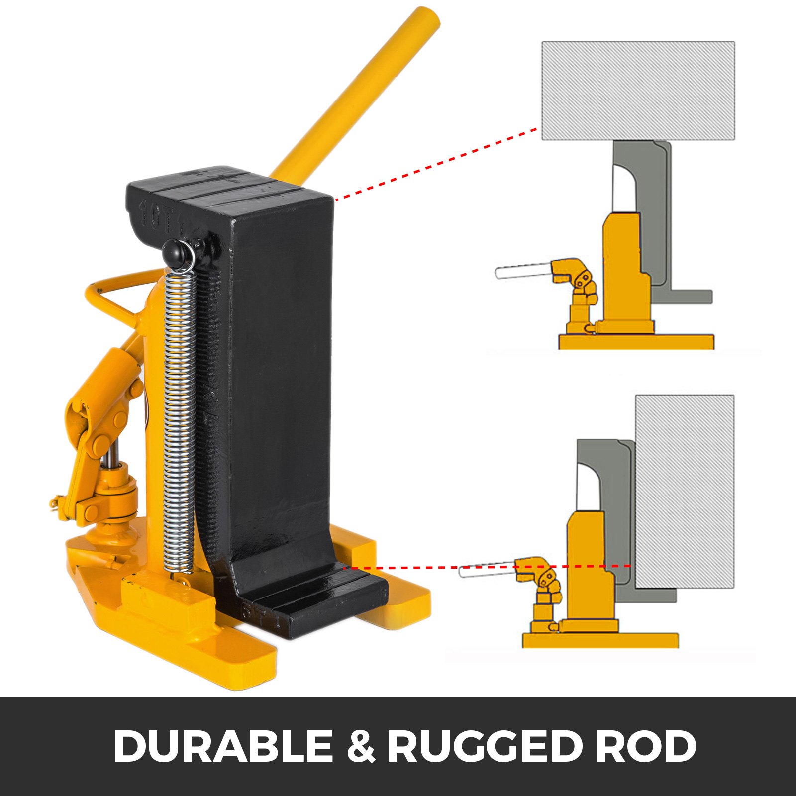 VEVOR Toe Jack Lift Hydraulic Machine Toe Jack Lift Air Hydraulic Toe ...