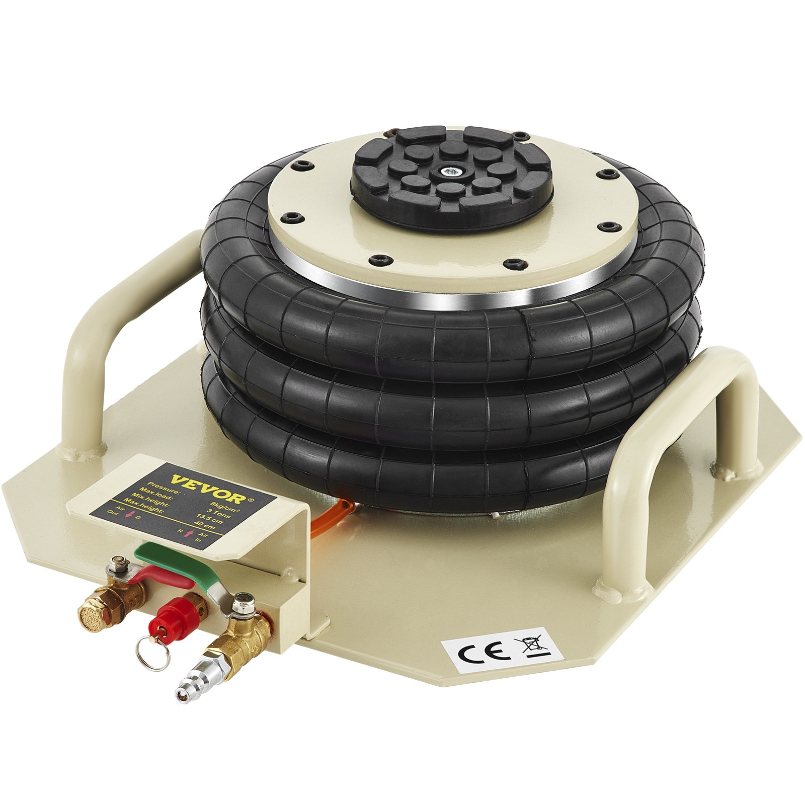 VEVOR Pneumatic Car Jack 6600lbs Heavy Duty Air Jack Lifting Height Up ...