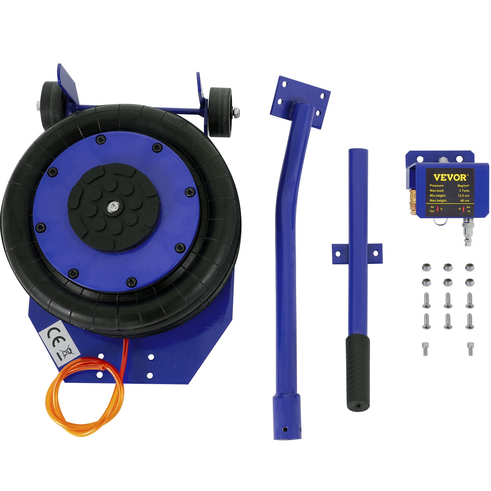VEVOR Pneumatic Jack, 3 Ton/6600 LBS Air Bag Jack, Triple Bag Air Jack ...