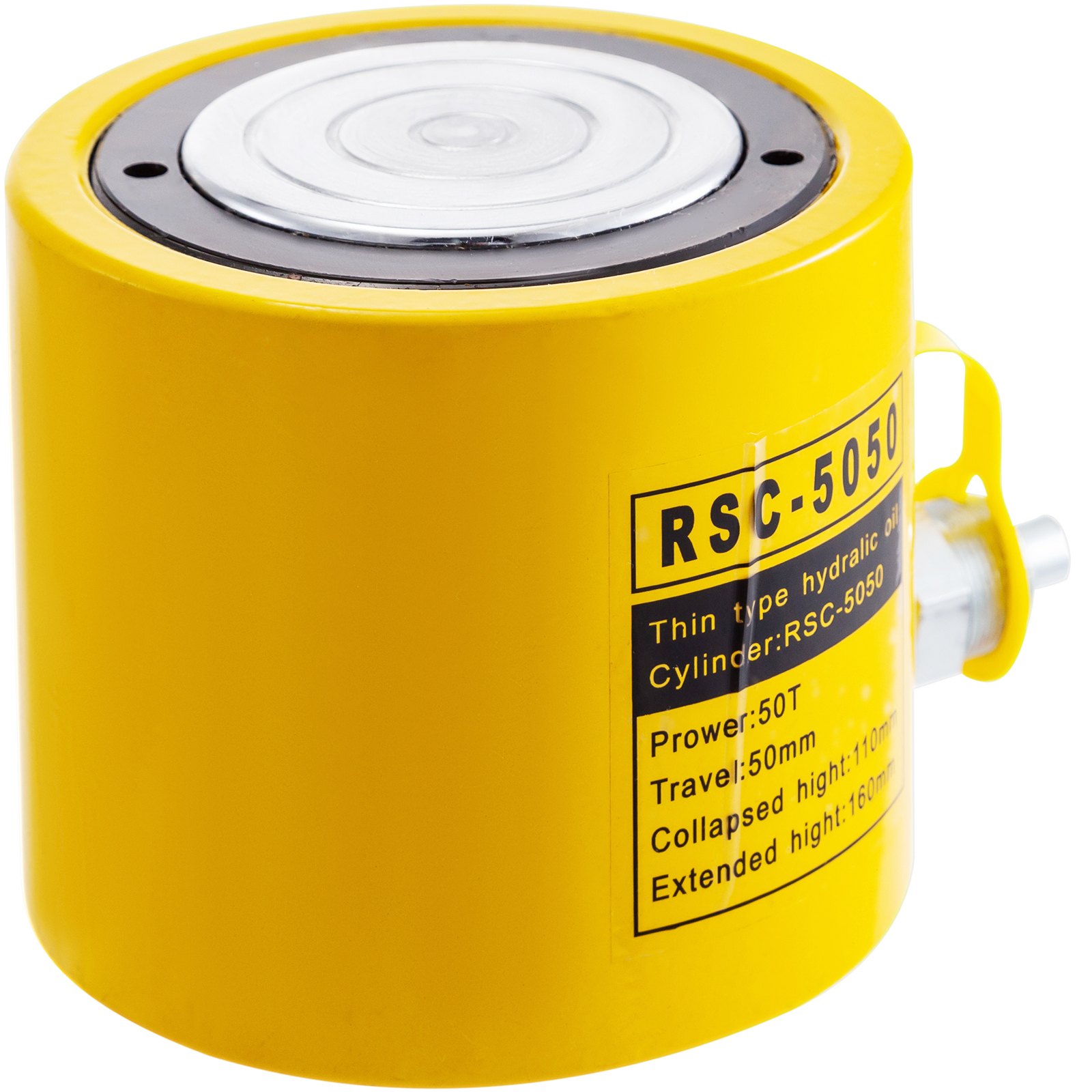 50T 2" Stroke Single Acting Hydraulic Cylinder Jack Ram | VEVOR US