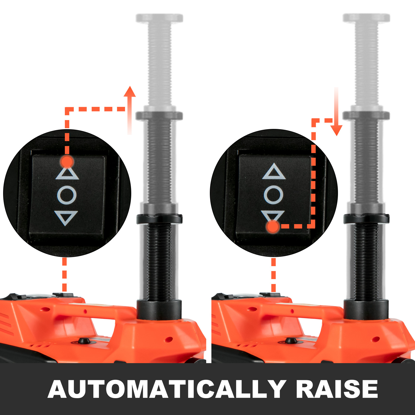 Electric Car Jack Automatic Car Jack 12V DC 5T(11023lb) with Tire ...