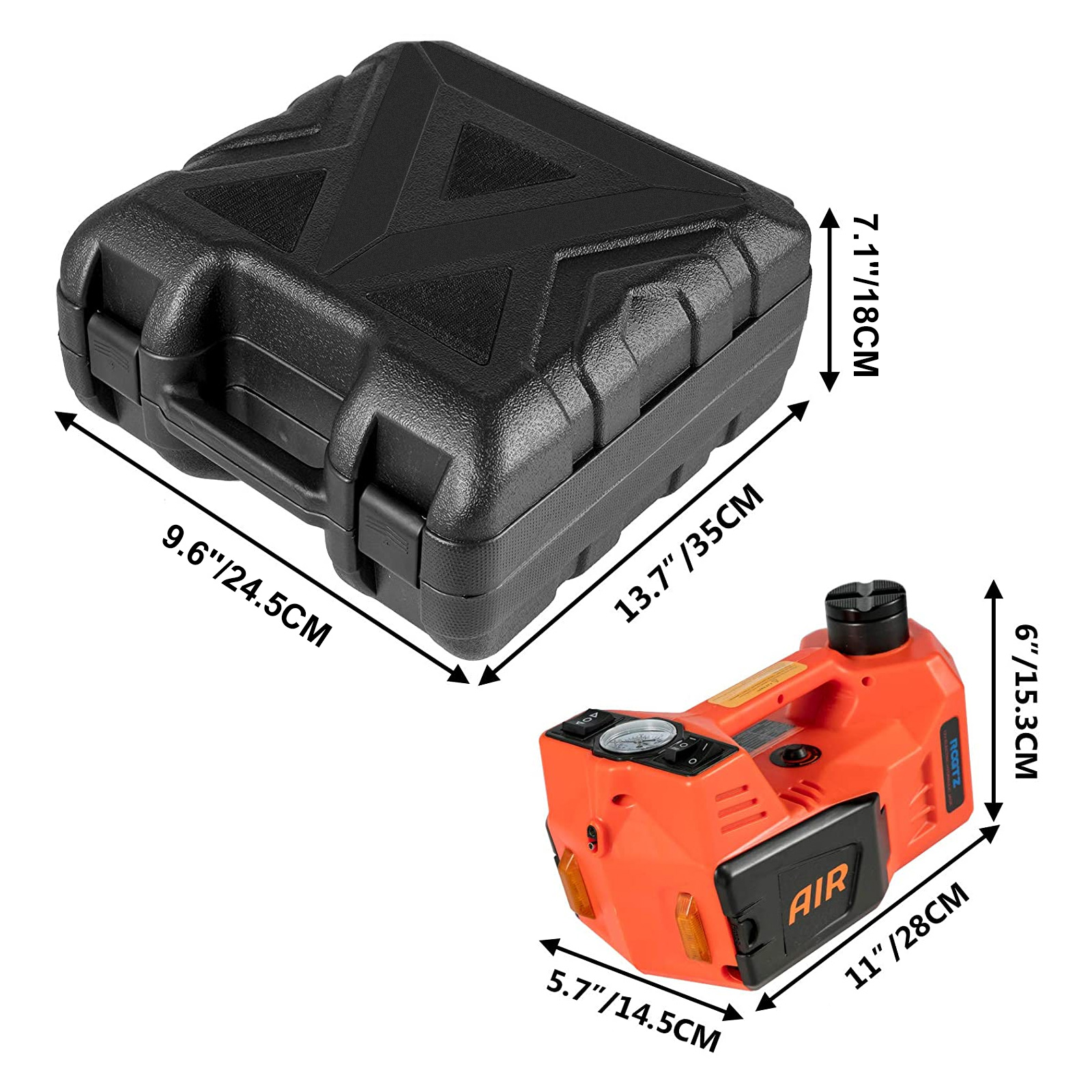 Electric Car Jack Automatic Car Jack 12V DC 5T(11023lb) with Tire ...