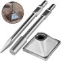 VEVOR 6x6 Compactor Plate 1-1/8 inch Jack Hammer with Electric Chisel ...